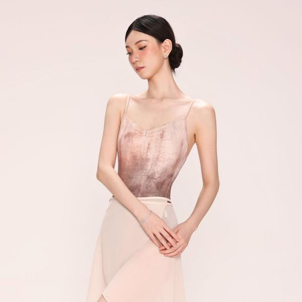 商品発送元：スポーツ・アウトドア・旅行、フィットネス・トレーニング、スポーツウェア、レオタードJoli Jolie [ジュリジュリー]キャミソールレオタード         Style:DZB382【デザイン・シルエット】       スト...