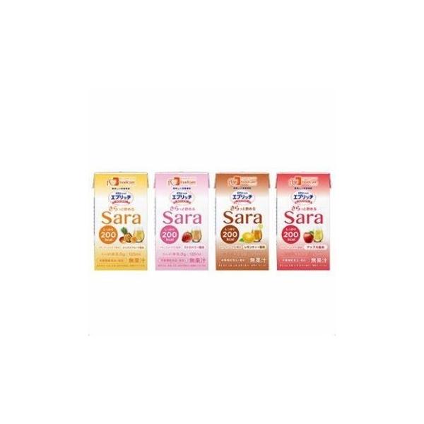 商品発送元：栄養コンビニ.comヘルス・ダイエット、福祉・介護、介護用食事関連Sara（さら）は、さっぱりとした飲み口と爽やかな透明感を追及した美味しいエネルギー・たんぱく質補給飲料です。1本（125ml）で、エネルギー200kcal、たん...