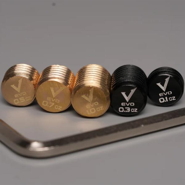 商品発送元：ビリヤード 通販 キューショップジャパンスポーツ・アウトドア・旅行キューの重さを自在に調整！正確なバランスで、あなたのショットを最適化します。六角レンチ付属のEVOウェイトボルト5種セットです。0.1oz 8mm長0.3oz 2...