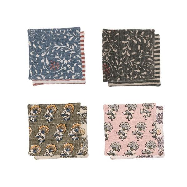 商品発送元：KANKAN ONLINE SHOPファッション・ブランドブロックプリント調のスクリーンプリントを凹凸のあるラフな素材感のスラブ生地にプリントして作ったファブリックシリーズ。コットン100％のスラブ生地は通気性も良く素朴な風合い...