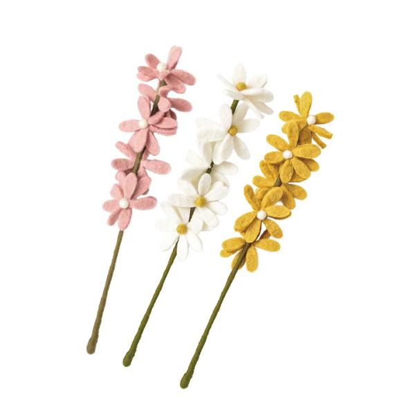 商品発送元：KANKAN ONLINE SHOP生活・インテリア・文具、インテリア小物・置物、置物ほっこりとした温かみのあるフェルト素材で作ったずっと咲き続けるフラワー＆グリーンシリーズ。ネパールの女性職人によるハンドメイドのぬくもりが詰ま...