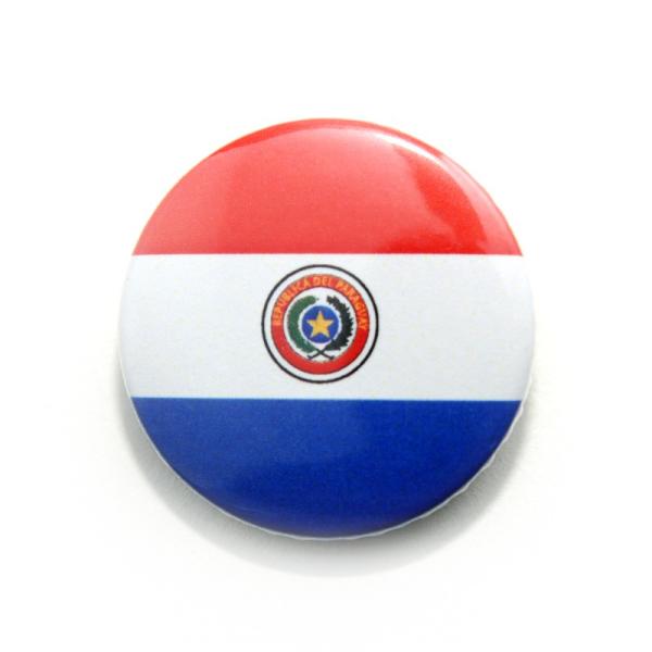 商品発送元：I love itサイズ：直径32mm、重量：3ｇジュエリー・アクセサリー、その他缶バッジ 世界の国旗シリーズパラグアイ（National Flag PARAGUAY)サイズ：直径32mm重量：3ｇ