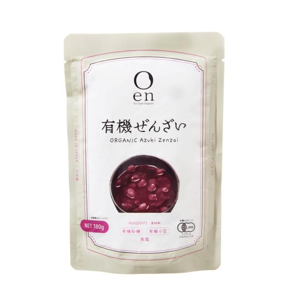 商品発送元：ENDOオンラインショップ規格：180g×5袋　原料：有機砂糖（ブラジル製造）、有機小豆、食塩フード・菓子有機栽培で作った小豆と砂糖を使用したぜんざいです。あずきもたっぷり入ってさっぱりとした甘さのぜんざいで、白玉や栗、餅を入れ...