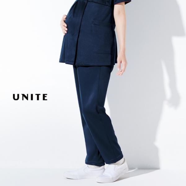 商品発送元：ユニフォームのチトセ　公式オンラインショップファッション・ブランド伸びるリブ素材を使用したマタニティスクラブパンツ。ウエストはボタンで調節可能なゴム仕様なので、お好みのフィット感に。妊娠中期から産後まで長く着用いただけます。ゴム...