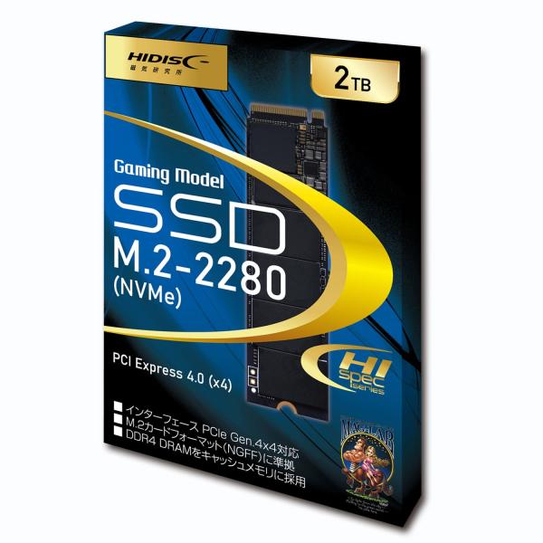 商品発送元：FLASHSTORE家電・AV機器・カメラPCI Express4.0(x4)、M.2-2280、プレステやゲームに最速SSD【商品詳細】■商品名　HIDISC Gaming Model SSD M.2-2280(NVMe) P...