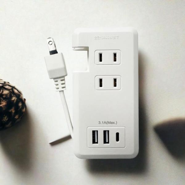 商品発送元：FLASHSTORE家電・AV機器・カメラ【商品詳細】■型番：HD-AC2U2C131WH■JANコード：4984279944196■入力：AC100V 50/60Hz■AC定格出力：合計1400W■出力：Type-C：5V?3...