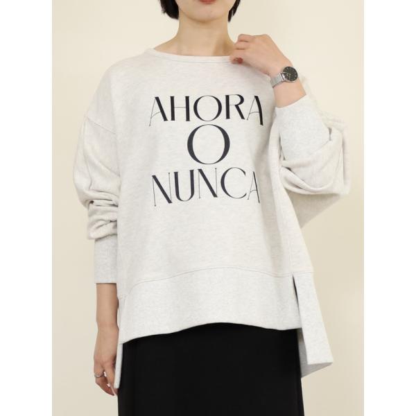 商品発送元：レディースファッション｜flossy オンラインショップファッション・ブランド、レディース・婦人服商品説明サイズ/詳細注意事項flossy出雲店インスタライブ紹介アイテム前後差と裾が前振りになったデザインが特徴のロゴスウェット。...