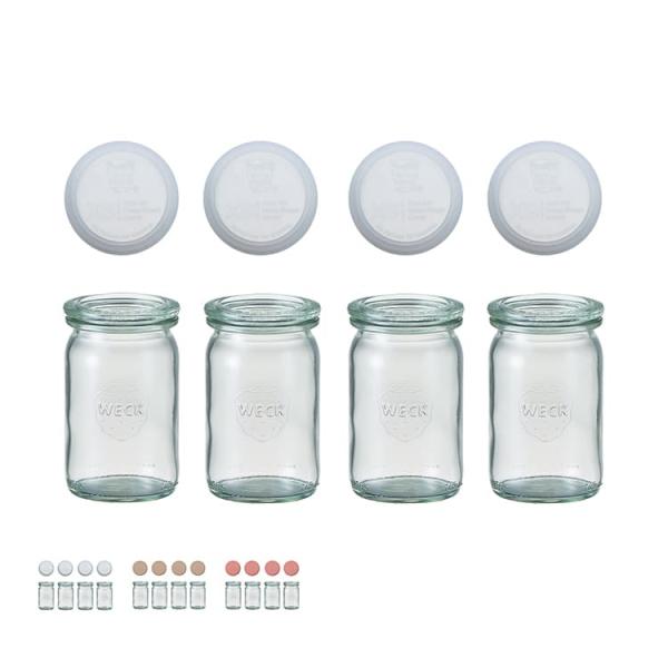 商品発送元：foranew（フォーアニュ）公式サイト生活・インテリア・文具、調理器具WECK HOME SET [STRAIGHT 140ml x4 SET] / WE-S235 / ウェック ホームセット                数...