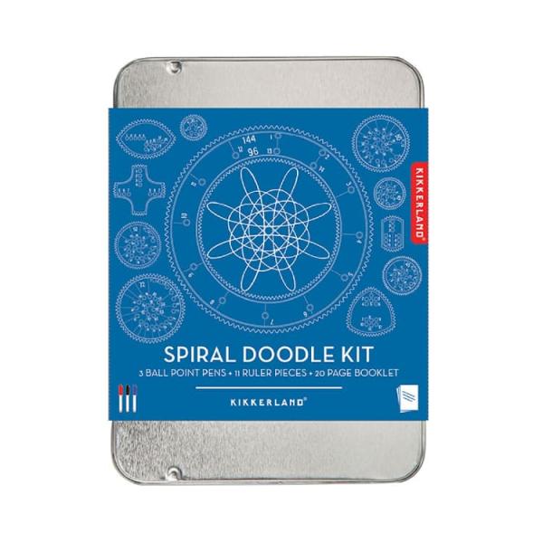商品発送元：foranew（フォーアニュ）公式サイト生活・インテリア・文具、インテリア小物・置物スパイラルドゥードゥルキット│KIKKERLAND円定規やパターンプレートを使ってうず巻きや幾何学模様を描けるお絵描きセット。ドゥードゥルや落書...