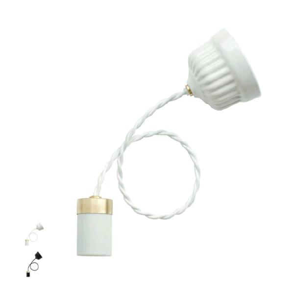 商品発送元：foranew（フォーアニュ）公式サイト生活・インテリア・文具、インテリア小物・置物BINZ pendant lamp│WEST VILLAGE TOKYOビンツ ペンダントランプは、真鍮の落ち着いた輝きと磁器のツヤが調和した一...