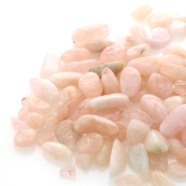 商品発送元：最高級パワーストーン販売の FORESTBLUEジュエリー・アクセサリー、ジュエリー・アクセサリー、ブレスレット・バングル、その他モルガナイト　さざれチップ浄化用淡いピンク色のモルガナイトのさざれチップです。透明感の高いピンク色...