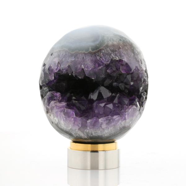 商品発送元：最高級パワーストーン販売の FORESTBLUE生活・インテリア・文具、インテリア小物・置物、その他「笑う門には福来る」アメジストの招福原石笑口・スマイルボール幸運を呼ぶとされる、神秘的な天然石「アメジスト」の中でも、特に希少な...