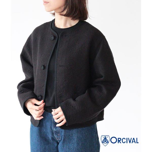 商品発送元：franc bonn Online storeファッション・ブランド[ORCIVAL]オーチバル・オーシバル　COTTON POLYESTER JACQUARED　ラウンドネックジャケット　OR-A0781 CJQ“ORCIVA...