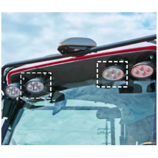 商品発送元：豊作ねっと 農業活性応援サイトフラワー・ガーデニング夜間作業時など前方の視認性を高めます。【注意】LED左右セット+専用ブラケットルーフ前取付ダンボール梱包した状態で発送致します。ヤンマートラクター適合部品です。※ YT460A...