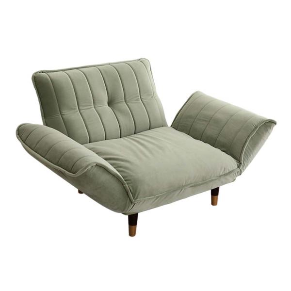 商品発送元：おしゃれな家具やインテリア収納　ガンモマーケット生活・インテリア・文具、ソファ、2〜3人掛けベロア生地のコンパクトカウチソファ　一人掛け！高級感もあり、さわり心地のよい人気のベロア生地を採用。大人っぽさを引き立てます！ポケットコ...