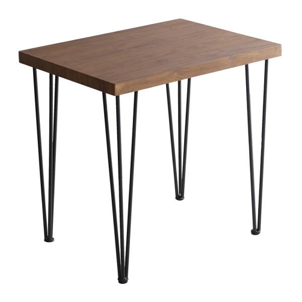 商品発送元：おしゃれな家具やインテリア収納　ガンモマーケット生活・インテリア・文具、テーブル、ダイニングテーブルヴィンテージテーブル75cm幅!鉄脚なのでスタイリッシュに見え、テーブルひとつでお家をお洒落に！シャビーオーク、ウォールナットの...