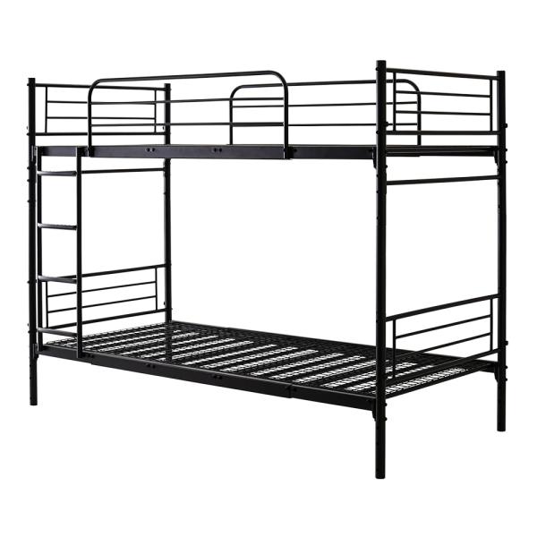 商品発送元：おしゃれな家具やインテリア収納　ガンモマーケット生活・インテリア・文具、ベッド・寝具、ベッド、シングル【商品説明】並べて連結もできる　パイプ2段ベッド！上下を分割することができ、シングルベッドや、連結してキングベッドとしてもお使...