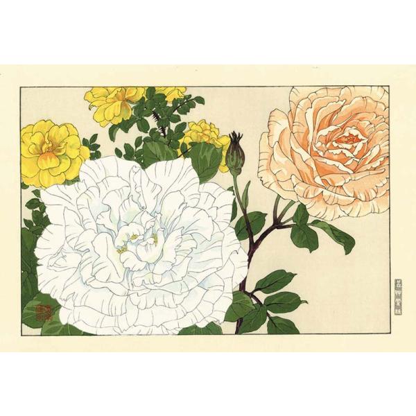 商品発送元：木版画 芸艸堂　Woodblock print UNSODORoseおもちゃ・ホビー・ゲーム、アート・美術品・骨董品・民芸品、絵画、版画彩華　谷上廣南（1879〜1928）兵庫県西宮生まれ。画才を鈴木松年の高弟湯川松堂に認められ...