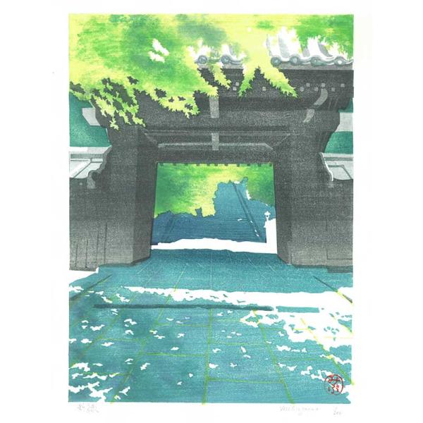 商品発送元：木版画 芸艸堂　Woodblock print UNSODOYoung leaves in early summerおもちゃ・ホビー・ゲーム、アート・美術品・骨董品・民芸品、絵画、版画自刻　自摺り　オリジナル木版画1973年　福...