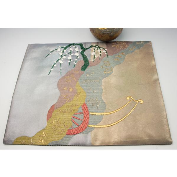 商品発送元：極彩工房３８ｃｍ×３０ｃｍ　生活・インテリア・文具、インテリア小物・置物、置物●世界で一品限りの手作り品　現品限りテーブルセンターにも使用出来ます。SILK100％（金銀糸、箔は除く）京都西陣織製●贈答用紙箱仕様、和文英文西陣織...