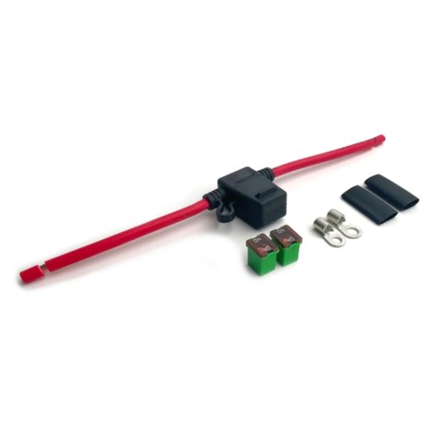 商品発送元：ジーザックドットコム車・バイクmo.unitバッテリーケーブル（ヒューズ付き）は、各mo.unitと車両バッテリー間の接続ケーブルとして使用できます。このケーブルには最大40Aの電流負荷に対応したメインヒューズが内蔵されています...