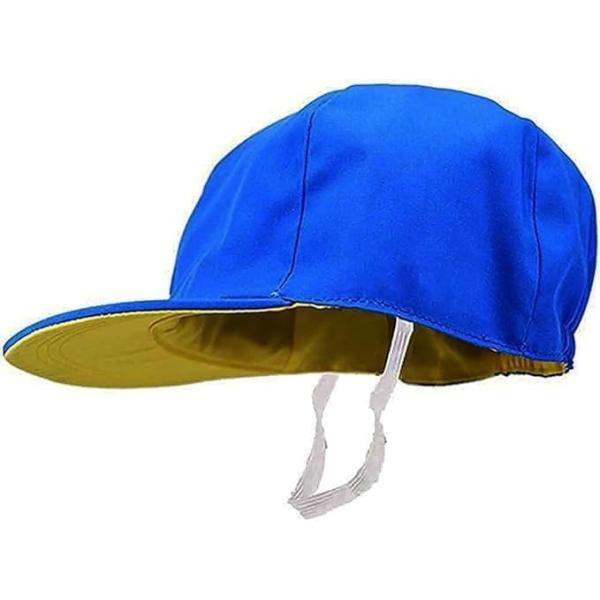 商品発送元：こども帽子屋ＨａｐｐｙＢｅａｎｓキッズ・ベビー・マタニティしっかりとした作りが大好評！青黄色リバーシブルタイプのカラー帽子です。奈良県や神奈川県の学校等で実際にご使用いただいている定番商品です。大量注文にも対応可能ですので、学校...