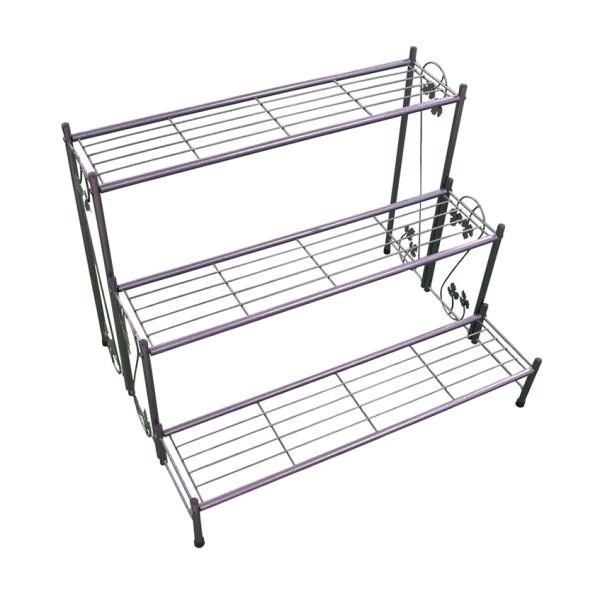 商品発送元：Gardening　園芸と土　刀川平和　本店フラワー・ガーデニング、ガーデニング、ラック・スタンド●サイズ：幅約80cm・奥行き約60cm・高さ約60.5cm　　　　　　棚奥行き・・・約20cm　　　　　　一段目の棚の高さ・・・...