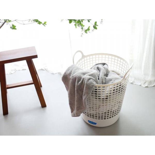 商品発送元：Hinata life生活・インテリア・文具気分が上がる、お洗濯が楽しくなる空間作り。植物由来原料を25%使用した大きめサイズの「ランドリーバスケット」。軽量で持ち運びもラクラク！ランドリーシーンだけでなく、お部屋の収納としても...