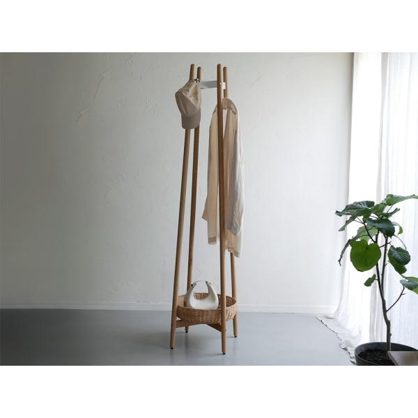 商品発送元：Hinata life※メーカー直送品生活・インテリア・文具異素材で魅せる「コートハンガー」で、リラクシーも高級感も叶う。衣類やバッグの一時置きができるハンガーラック。玄関やリビングなど人目に付きやすく、リラックス空間に置くモノ...