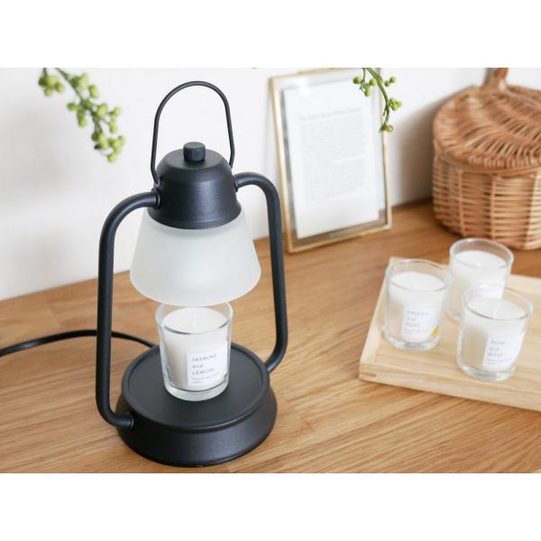 商品発送元：Hinata life生活・インテリア・文具「香る照明」と「アロマキャンドル」で癒しの空間作りスイッチひとつでキャンドルの「明かり」と「香り」、両方を手軽に楽しめちゃう「キャンドルウォーマー」。４種類の癒される香りの「香るキャン...