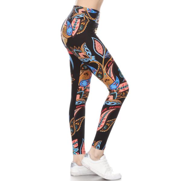 商品発送元：HotClothing　L.A.インポート＆ドレス正規販売ペイズリーが映える、心と身体を開放する快適レギンスファッション・ブランド、レディース・婦人服、パンツ、ロングパンツペイズリー柄が映える、心と身体を開放する快適ヨガレギンス...