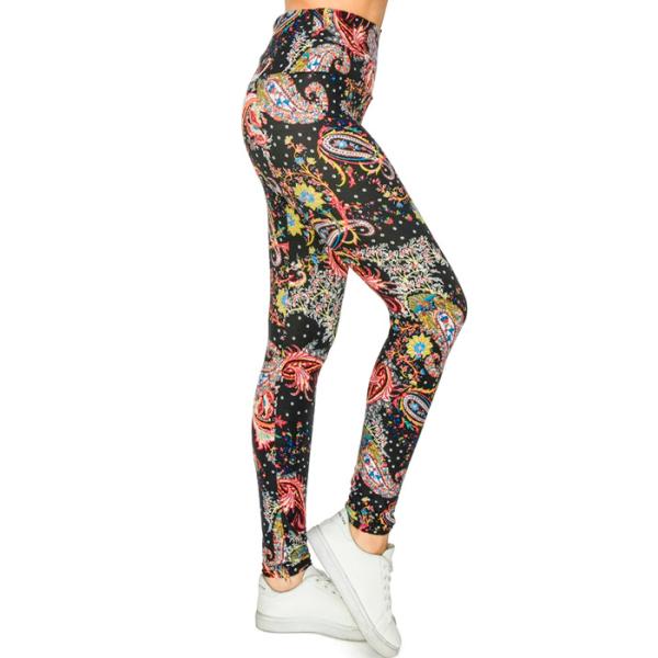 商品発送元：HotClothing　L.A.インポート＆ドレス正規販売[Leggings Depot]華やかなペイズリー柄で気分も上がるレギンスファッション・ブランド、レディース・婦人服、パンツ、ロングパンツ華やかなペイズリー柄で気分も上が...