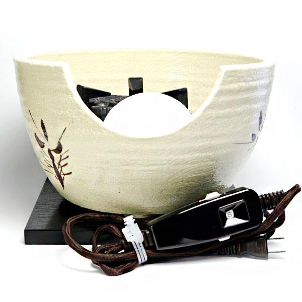 商品発送元：CHATOWA 茶と和 抹茶・茶道具の芳香園 公式通販その他■ 商品名：紅鉢風炉(電気炭・敷板付) 志野 表千家■ 大きさ：直径29.5cm×高さ16.5cm■ 梱包：ボール箱入り
