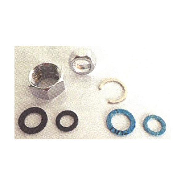 商品発送元：管工機材総合通販サイト　HSネットショップその他ASKフレキ用袋ナット　真鍮メッキ型式　ASKN-20B2φ20用ナットパッキン材質　EPDM2個1組が1袋で、25袋入りの小箱単位となります。本製品は巻フレキ ASKロングフレキ...