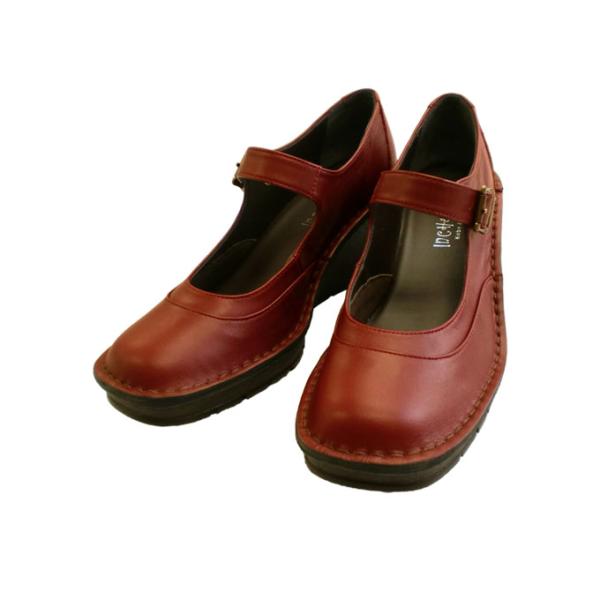 商品発送元：インコルジェバッグ・靴・小物、靴、レディース、カジュアルシューズスクエアトゥタイプの大人カッコいいストラップシューズです。スタイリッシュなニュータイプのソールで、ヒール高は足がきれいに見える7.5cm！バックルの位置は調整可能で...