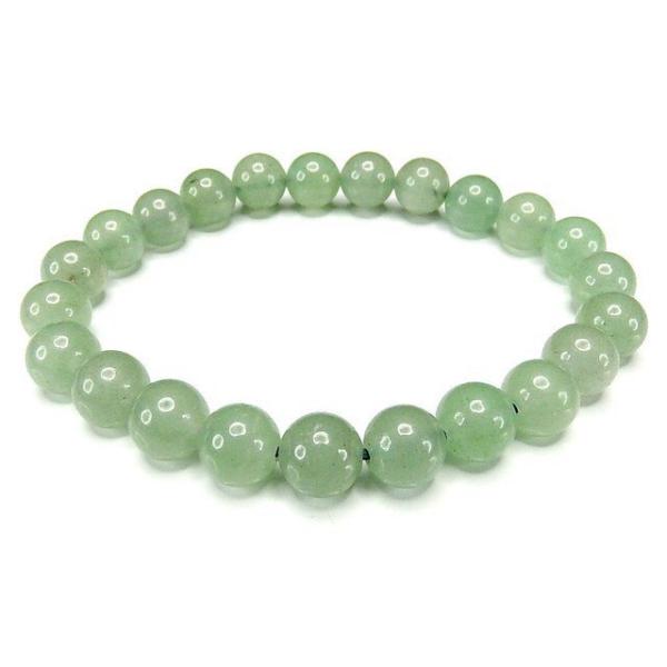 商品発送元：石街ジュエリー・アクセサリー、ジュエリー・アクセサリー、ブレスレット・バングル、その他●自社管理番号　K1-7-102森林の緑色 癒し ストレスの緩和●材質AAAアベンチュリン約8mm強円玉●内径サイズ約160mm (レディース...