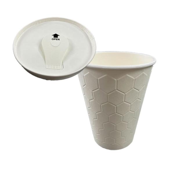 商品発送元：伊藤景マーケットその他ドリンク用の13オンス（340ml）紙コップです。○商品サイズ（mm）　本体：84.5φ×105.2H、蓋：84.5φ×12H　○材質：紙　○数量：50枚　〇蓋と紙コップのセット販売です。