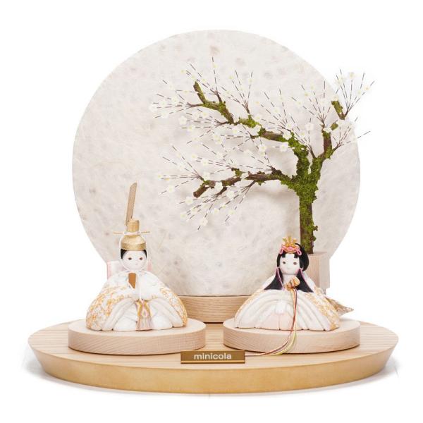 商品発送元：創業慶応元年-雛人形・五月人形の専門店-人形の岩崎幅29×奥行29×高さ26(cm)おもちゃ・ホビー・ゲーム、おもちゃ、人形・ぬいぐるみ【製作】minicola【規格】rico真愛【仕様】桐塑造り、胡粉塗【装飾】木目飾り台、丸型...