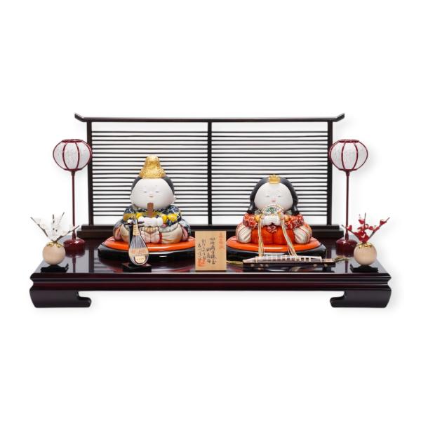 商品発送元：創業慶応元年-雛人形・五月人形の専門店-人形の岩崎幅54×奥行36×高さ28(cm)おもちゃ・ホビー・ゲーム、おもちゃ、人形・ぬいぐるみ【製作】石川佳正【規格】御所満月【仕様】桐塑造り、胡粉塗【装飾】飾り台、屏風、灯り、御花、毛...