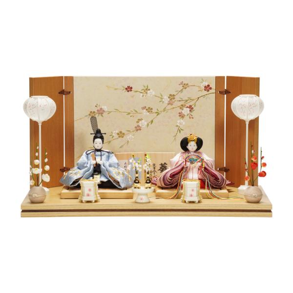 商品発送元：創業慶応元年-雛人形・五月人形の専門店-人形の岩崎幅50×奥行28×高さ27(cm)おもちゃ・ホビー・ゲーム、おもちゃ、人形・ぬいぐるみ【製作】柴田家千代【頭師】オリジナル【規格】葵【仕様】藁胴、木手【装飾】木目飾り台、金彩屏風...