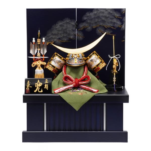 商品発送元：創業慶応元年-雛人形・五月人形の専門店-人形の岩崎幅38×奥行30×高さ48(cm)おもちゃ・ホビー・ゲーム、おもちゃ、人形・ぬいぐるみ【製作】上原玉鳳【規格】9号【仕様】金小札萌葱裾濃威、伊達政宗公モデル(弦月前立)、彫金細工...