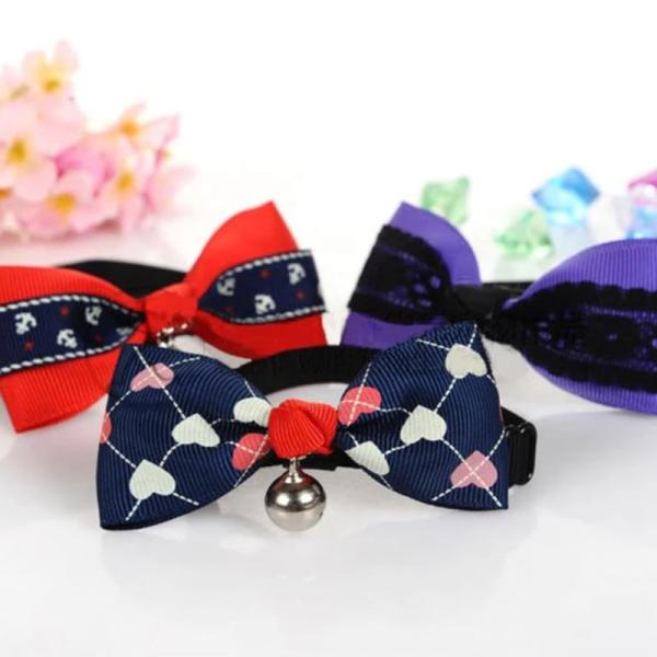商品発送元：ねこかぞくペット・ペットグッズ、猫蝶ネクタイで愛猫が華やかになります。小さめのリボンで上品な雰囲気に。