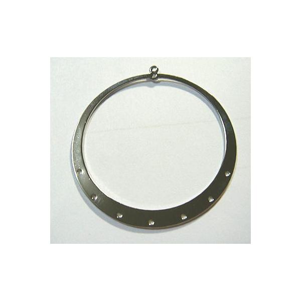 商品発送元：ビーズパーツJupiterロジウムおもちゃ・ホビー・ゲーム、手芸・クラフト、ビーズサイズ　48×46m（カン含む）厚み　約1mm上部にカンの下に穴が一つ下部に7個ございます。