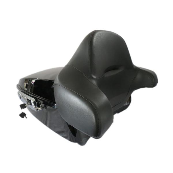 商品発送元：K-RACING車・バイク、バイク・バイク用品、バイクパーツ【cn-harley-1584-081】+【har-tbox-080ab】材質：ABSカラー：ブラック塗装済み キングバックレストありノーマルと同形状サイズ：幅 約68...