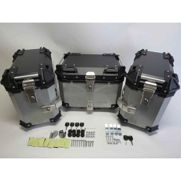 商品発送元：K-RACING車・バイク、バイク・バイク用品、バイクパーツ【bx-aru-38a】+【car-vstrom-1】＋【bx-45l-3】商品内容：左右キャリア＆左右ボックス38L&amp;リアBOX45L対応年式： V-STRO...