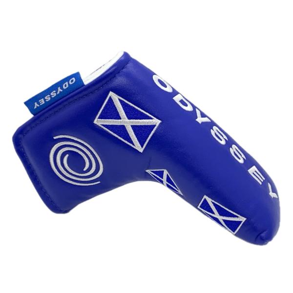 商品発送元：キコウゴルフ『平日即日発送』スポーツ・アウトドア・旅行、ゴルフ、パーツ、その他新品 オデッセイ ODYSSEY ブレードタイプ 刺繍入り パターカバー★カラー:ブルー★開閉部 マグネットタイプ★サイズ：横16cm × 縦8cm×...