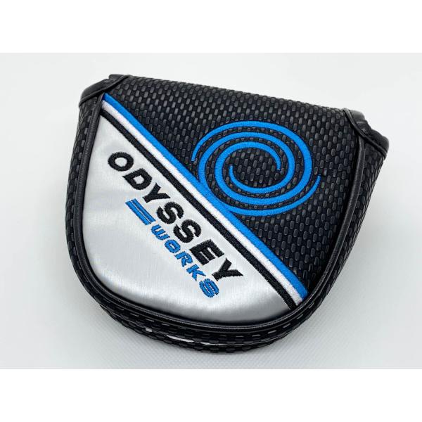 商品発送元：キコウゴルフ『平日即日発送』スポーツ・アウトドア・旅行、ゴルフ、パーツ、その他新品 オデッセイ ODYSSEY WORKS マレットタイプ パターカバー★カラー: ブラック×ブルー×シルバー★開閉部 マグネットタイプ★状態： 新...