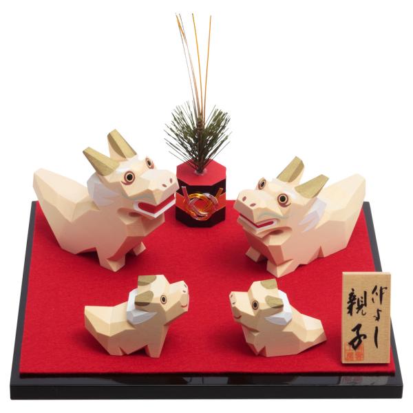 商品発送元：【公式】 人形の久月オンラインストア干支小物キッズ・ベビー・マタニティ、キッズ、おもちゃ、人形（日本人形・フランス人形）職人の手により一つ一つ手作業で作られた、一刀彫のお人形です。コンパクトなサイズで、お床・飾り棚・玄関等、ちょ...