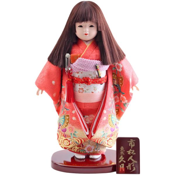 商品発送元：【公式】 人形の久月オンラインストア市松人形キッズ・ベビー・マタニティ、キッズ、おもちゃ、人形（日本人形・フランス人形）繊細な金彩が施された鮮やかな色合いの上品な衣裳が目をひく市松人形です。衣裳には冬を忍び春に美しく咲き誇り、春...
