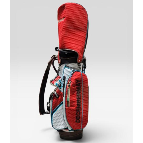 商品発送元：LA&amp;S (Realstore&amp;EC)スポーツ・アウトドア・旅行、ゴルフCaddyBag 【 2nd Collection 】がリリース。RED x ECRUのコンビネーションカラーは初回３０本限定生産。発色の良...